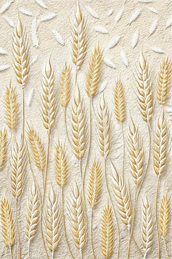 White Wheat Paste Poster Style Texture Background Stock Illustration ...