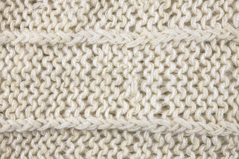 The Texture of the White Wool Fabric As a Background Stock Photo ...