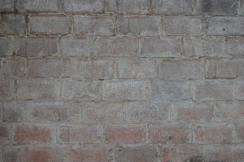 Texture of White-washed Wall Made of Concrete Masonry Units Stock Photo ...