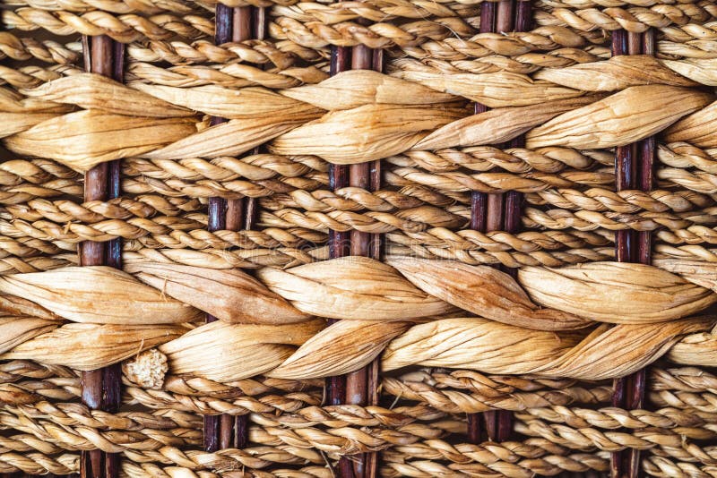 Texture of a Wicker Basket Close-up Stock Photo - Image of surface ...