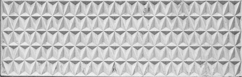 Texture of a Wide Decorative Concrete Wall Panel with Geometric Pattern ...