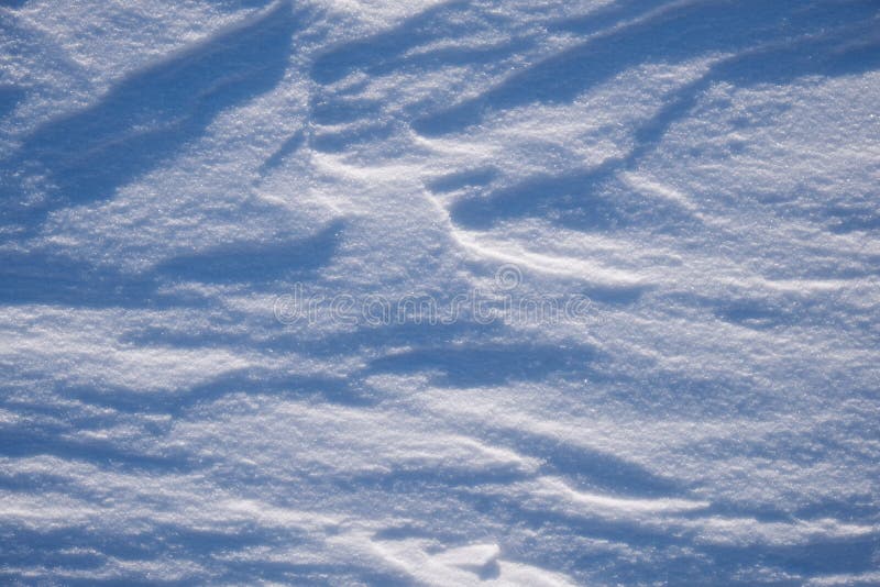 Texture of Winter Snow Surface. Blue Natural Snow Background Stock ...