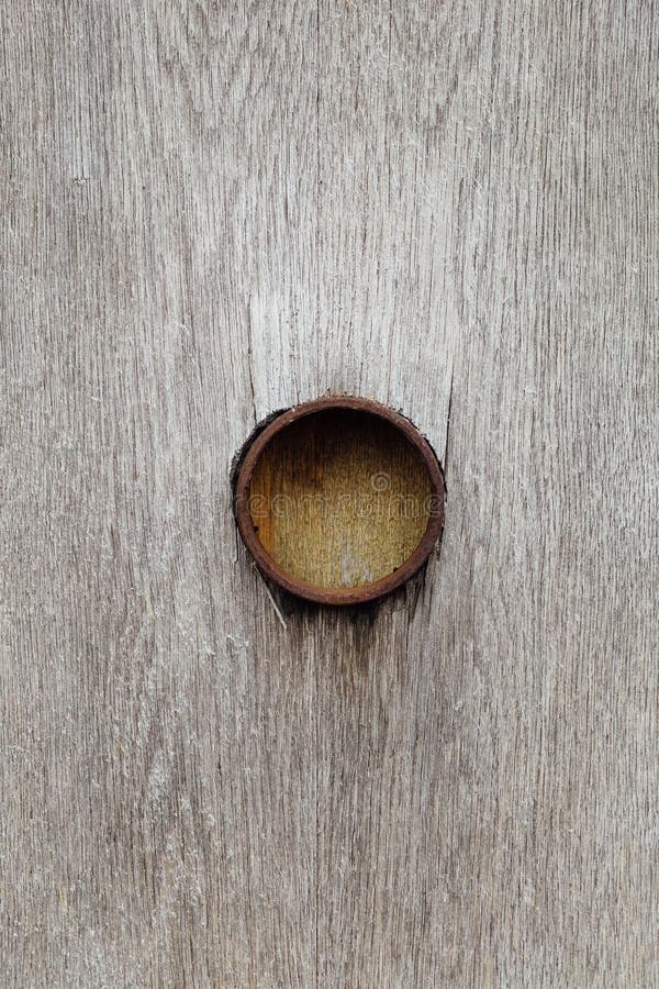 Texture of Wood with Protruding Rusty Pipe Stock Image - Image of ...