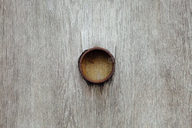 Texture of Wood with Protruding Rusty Pipe Stock Photo - Image of ...