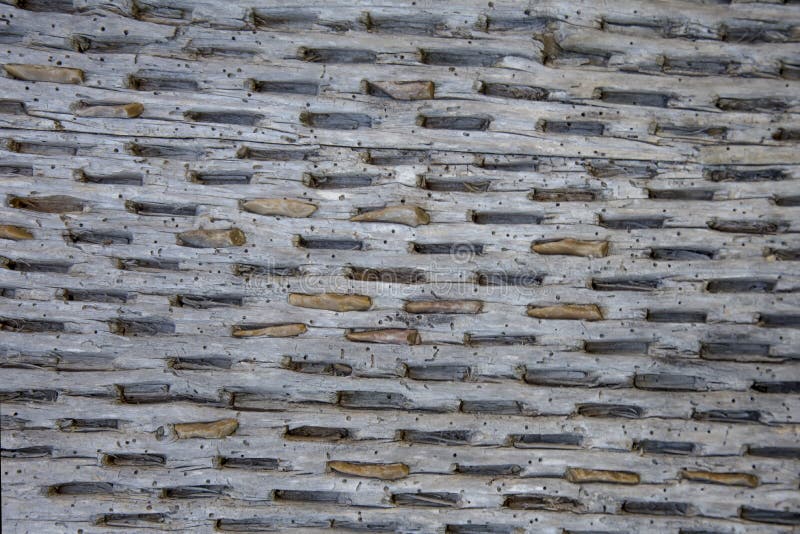 Texture Wood and Stone Wall Stock Image - Image of plant, clock: 102343477