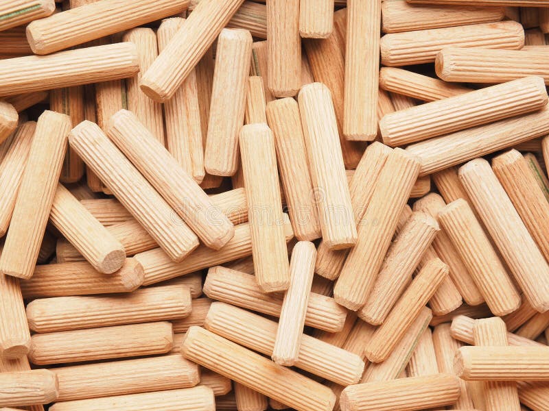 Texture of Wooden Dowels Using As Background Stock Image - Image of ...