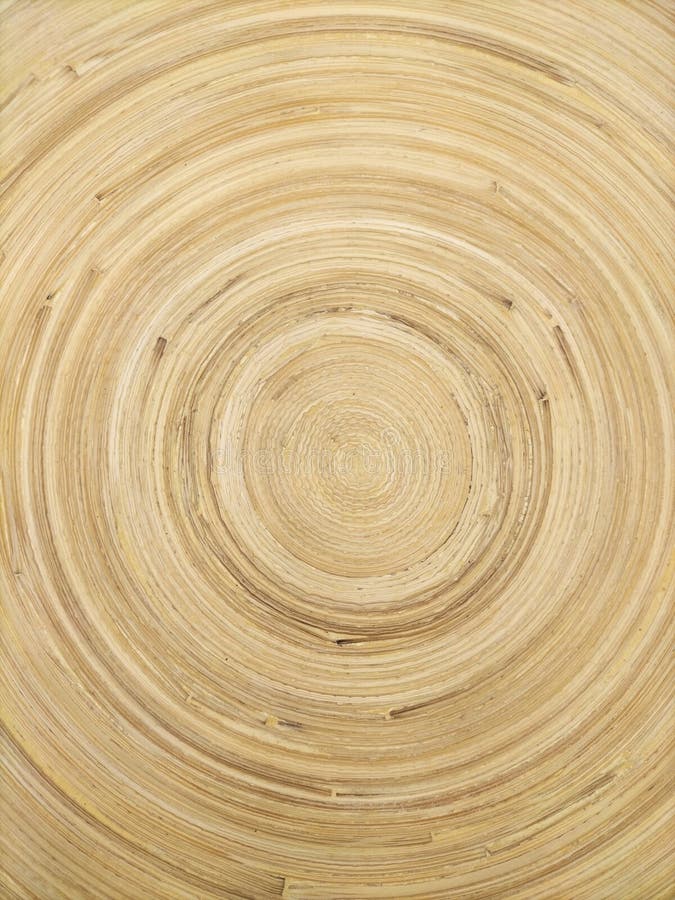 Texture Wooden Pattern Plate, Rolled into a Circle, Light Brown. Stock ...