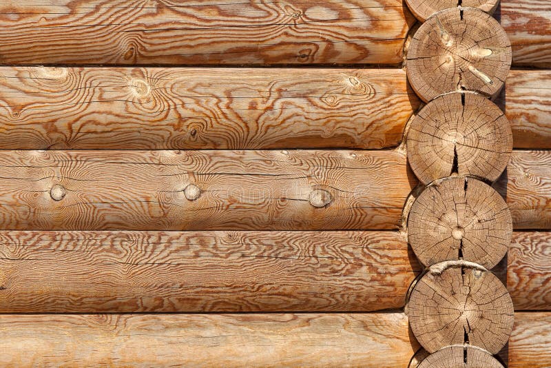 The Texture of the Wooden Wall of the House Stock Image - Image of ...