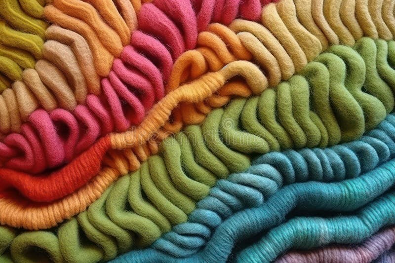 Texture of Wool: Close-Up Image of Woven Fabric Stock Illustration ...