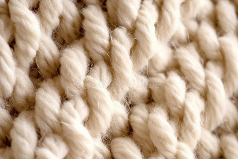 Texture of Wool: Close-Up Shot of Soft Woolen Fabric Stock Illustration ...