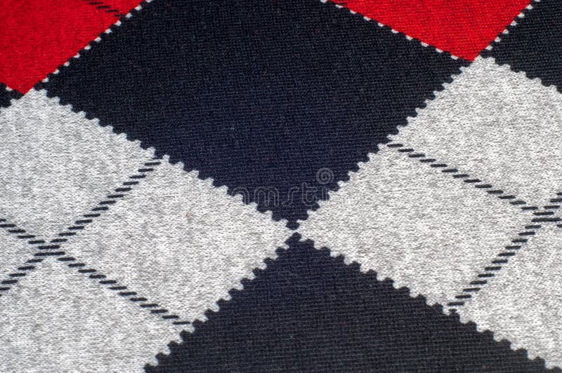 The Texture of Wool Fabric in a Cage Stock Photo - Image of object ...