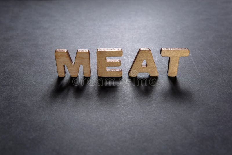 Word Meat Spelled Out in Green Beans Stock Image - Image of dieting ...
