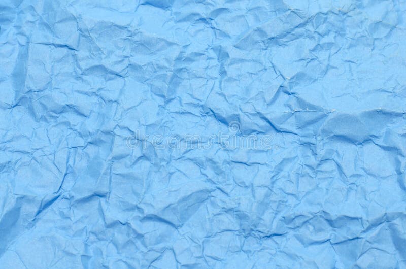 Texture of Wrinkled Blue Paper Stock Photo - Image of color, rough ...