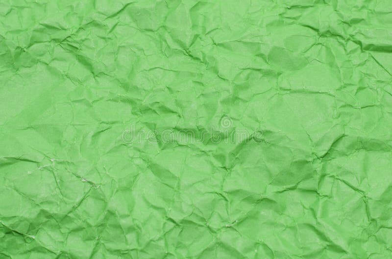 Texture of Wrinkled Green Paper Stock Photo - Image of abstract, trash ...