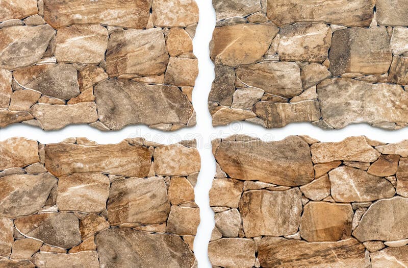 Texture of Yellow-brown Facade Stone for Exterior Decoration of the ...