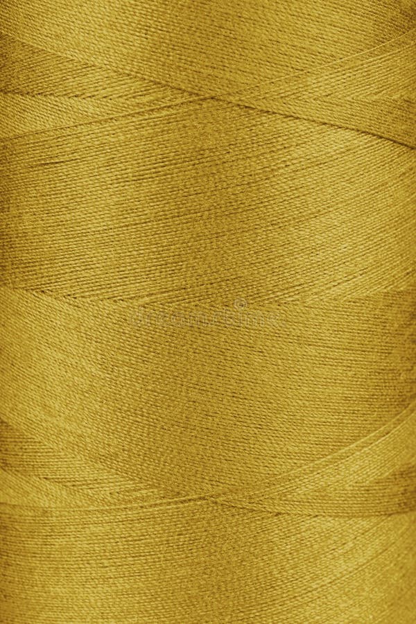 Texture of Yellow Color Threads in Spool Close Up, Macro Stock Photo ...