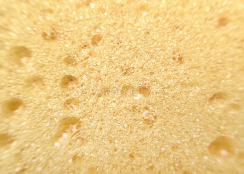 Texture of the Yellow Kitchen Sponge Background Stock Photo - Image of ...