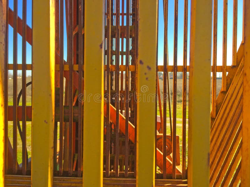 Texture of Yellow Metallic Bars Stock Photo - Image of concept, heavy ...