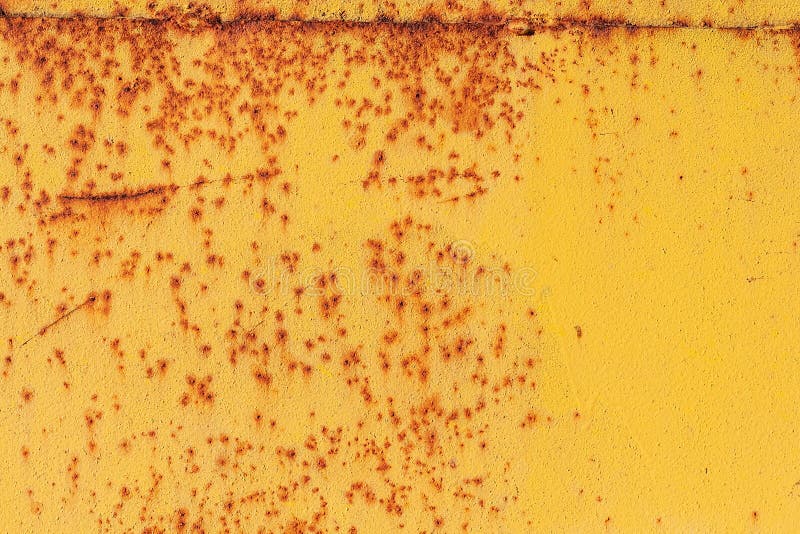 Texture of Yellow Rusty Metal Stock Image - Image of objects, rough ...