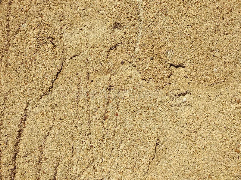 Texture of a Yellow Sand Wall Worn Down by Time Stock Image - Image of ...