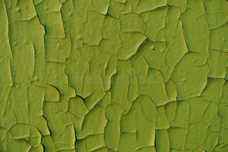 Texture of Yellowish Green Peeling and Cracking Paint Stock Image ...