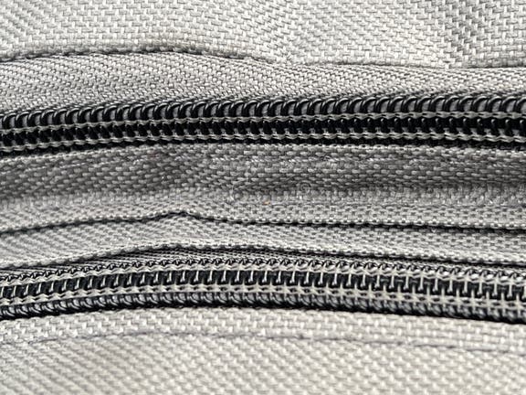Texture of Zipper on Fabric for Clothing Stock Photo - Image of textile ...