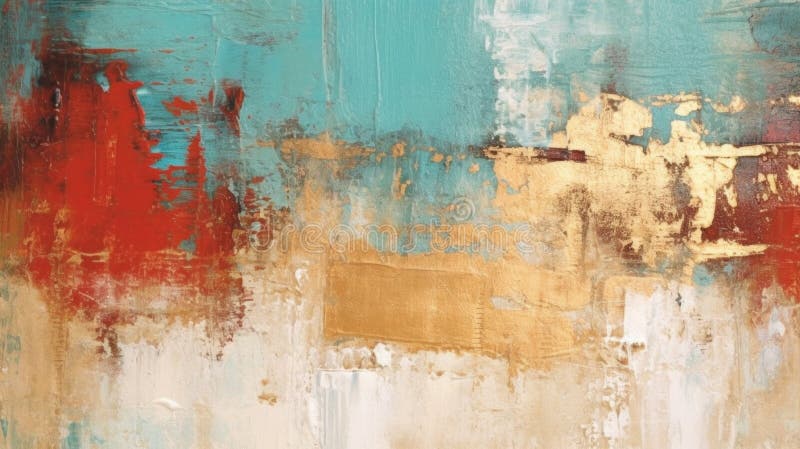 Textured Abstract Artwork with Bold Acrylic Paint Strokes. GenerativeAI ...