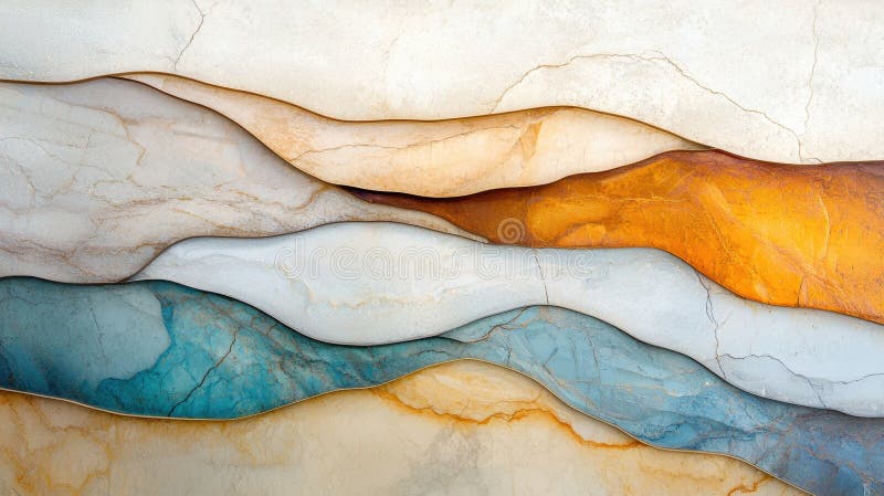 A Textured Abstract Artwork Featuring Overlapping Layers of White ...