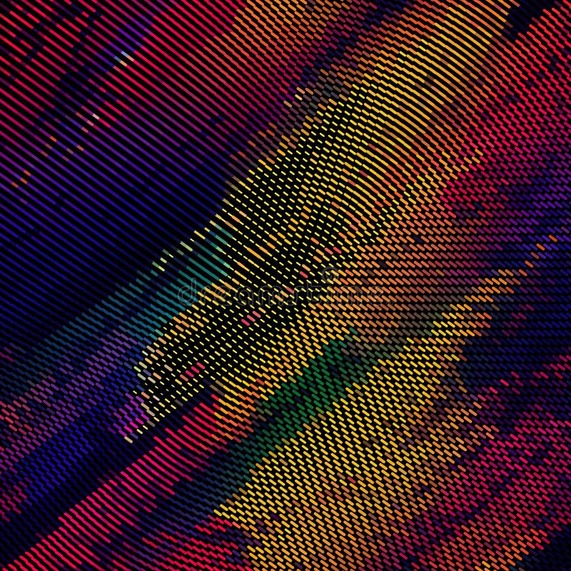 Textured Abstract Colorful Dashed Lines Pattern. Ornamental Grunge ...