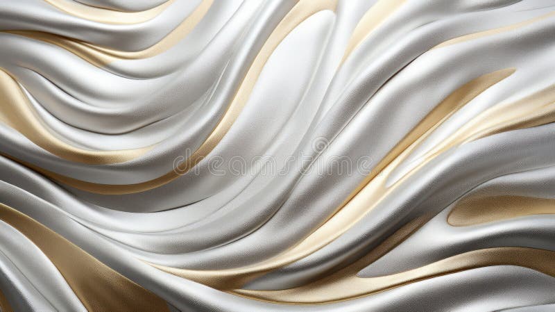 Textured Abstract Fabric with a Subtle Jacquard Pattern in Metallic ...