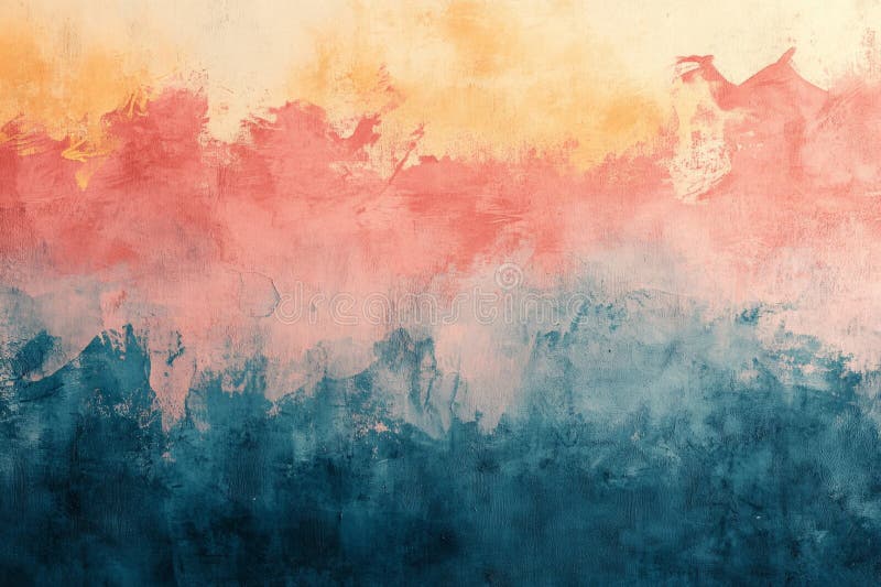 Textured Abstract Painting Background Showcasing a Blend of Warm and ...