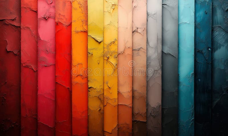 Textured Abstract Painting from Colored Rectangles. Stock Photo - Image ...