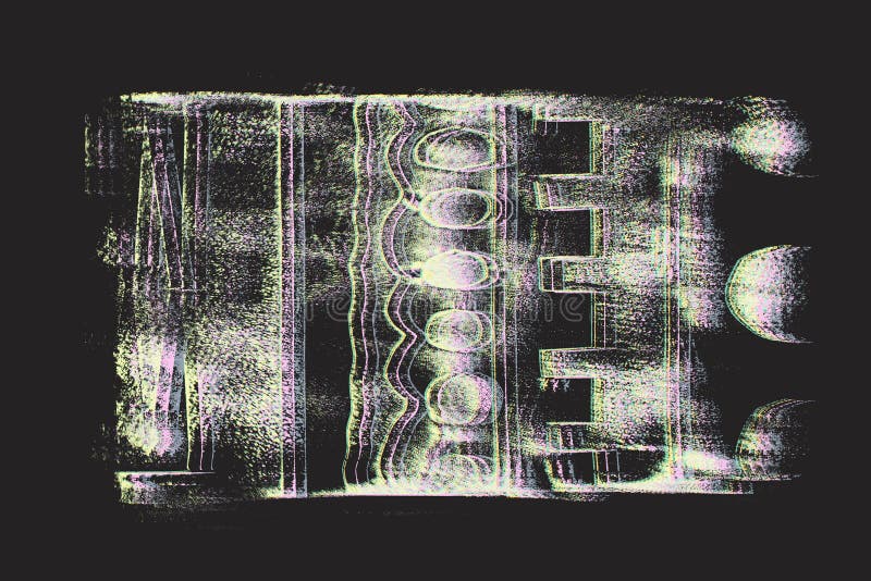 Textured Abstract Patch Isolated on Dark Background Stock Photo - Image ...