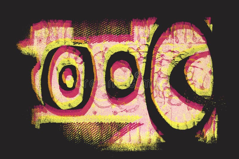 Textured Abstract Patch Isolated on Dark Background Stock Photo - Image ...