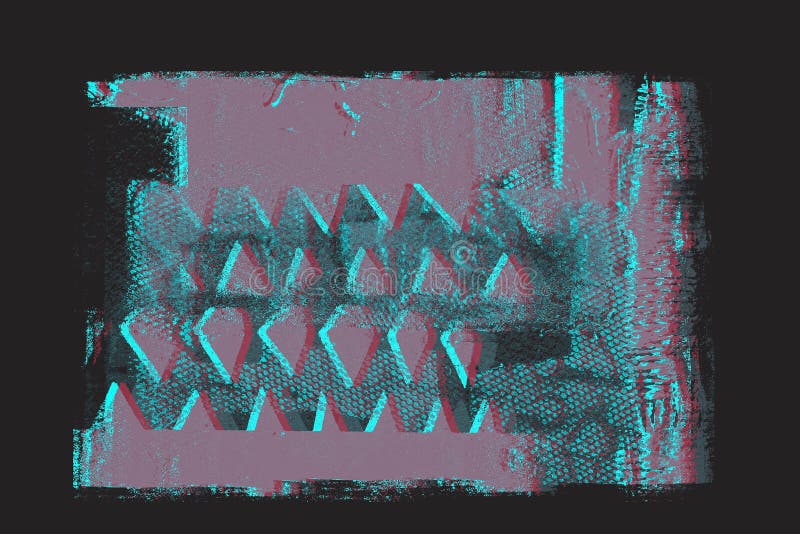 Textured Abstract Patch Isolated on Dark Background Stock Illustration ...