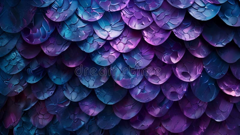 A Textured Abstract Pattern of Overlapping Fish Scales in Shades of ...