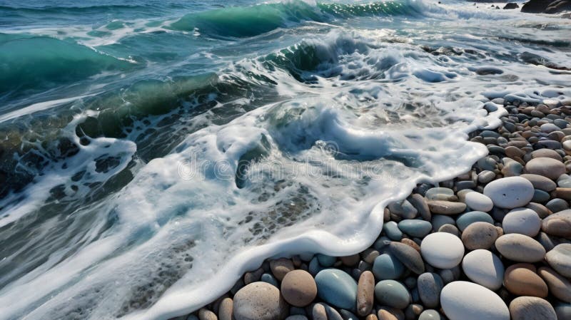 A Textured Abstract Wallpaper Featuring the Swirling Foam of Ocean ...