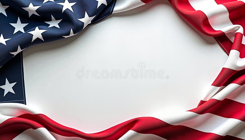 Textured American Flag Draped Elegantly with Copy Space, Patriotic ...