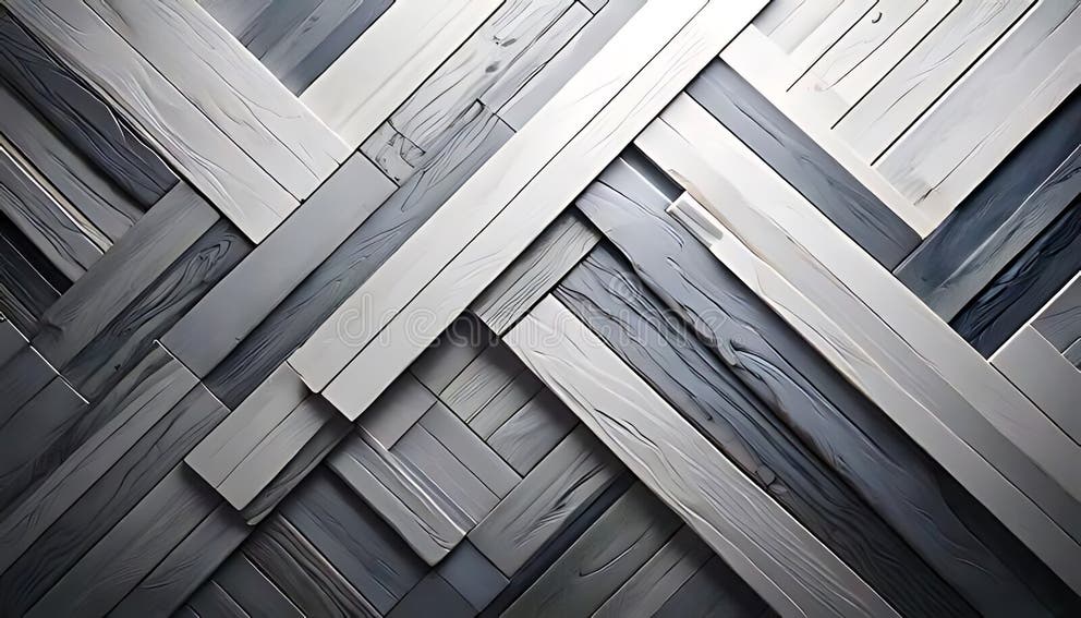 A Textured, Angled Pattern of Light and Dark, Rectangular, Wooden-like ...