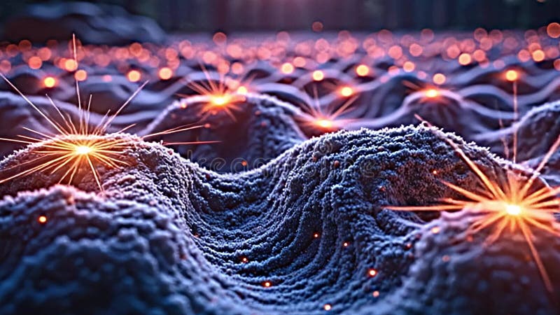 Textured Area Burn Gently with Burst Energy, Mail Ripple of Generative ...