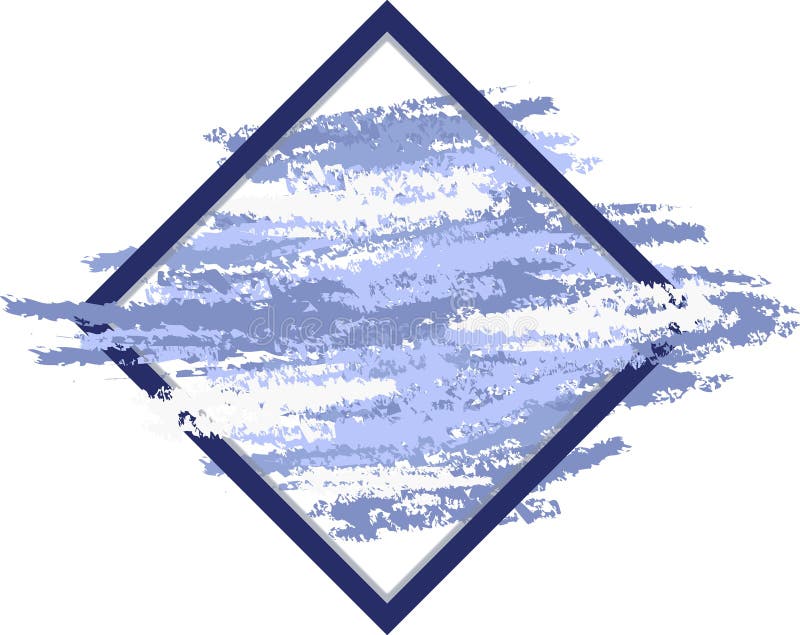 Textured Art Frame in the Form of Horizontal Brush Strokes, Chalk in ...