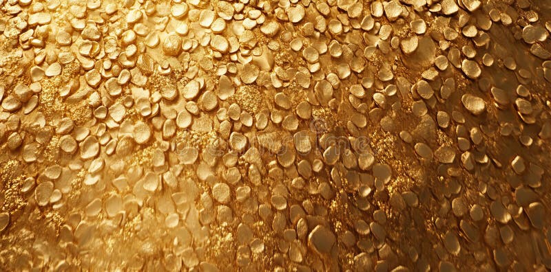 A Textured Backdrop Featuring a Cluster of 24-karat Solid Gold Nuggets ...