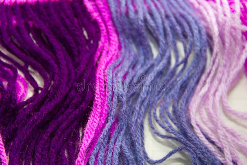 Textured Background of Colorful Woolen Threads Stock Image - Image of ...