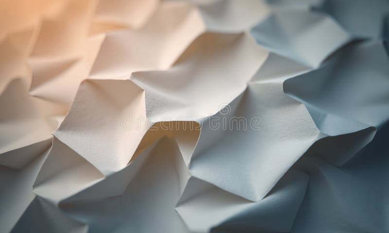 A Textured Background of Crumpled Folded Paper Features a Beautiful ...