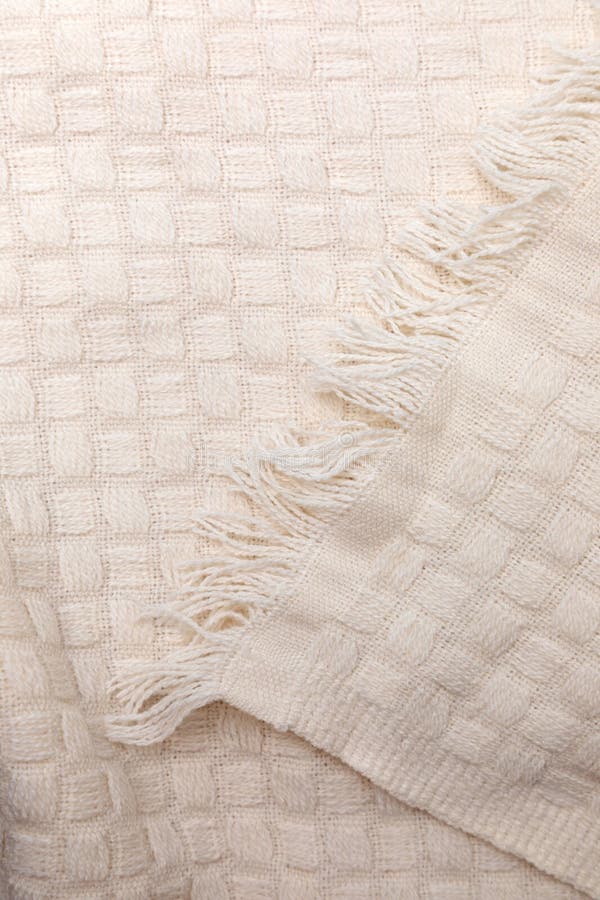Textured Background for Design. Light Beige Knitted Fabric with a ...