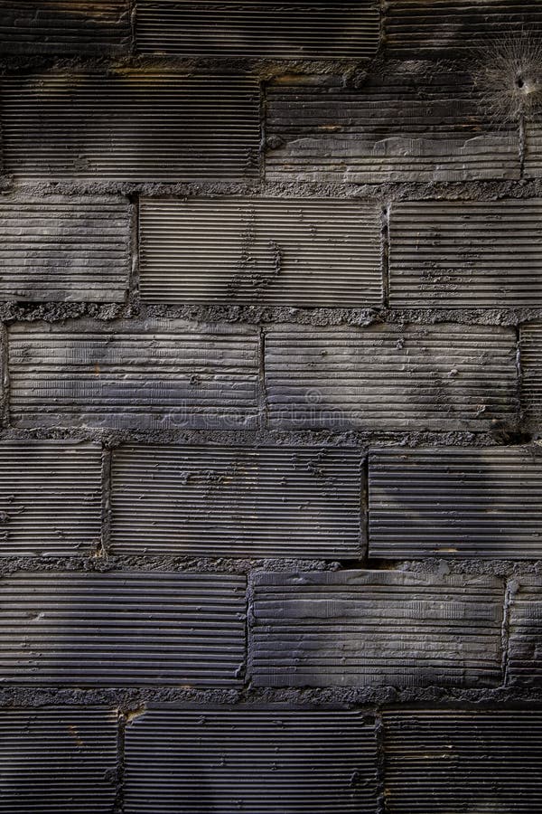 Burnt brick wall stock image. Image of construction - 194565849
