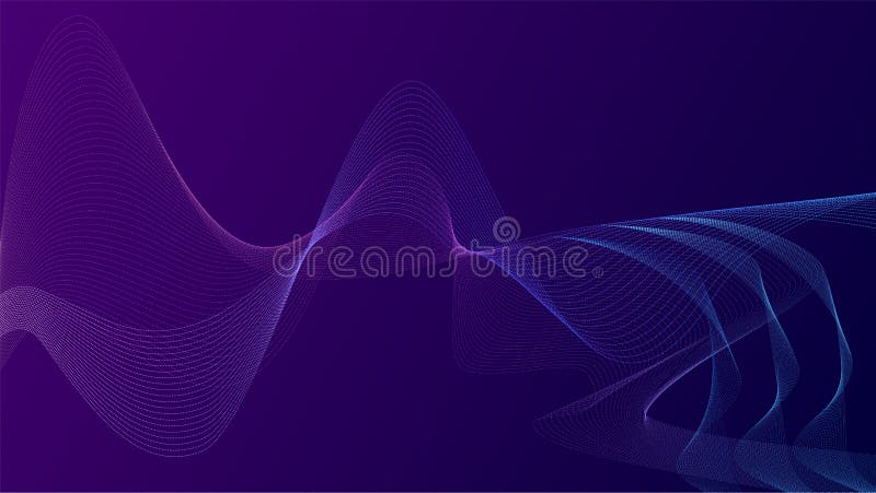 Textured Background with Electro Wave Stock Vector - Illustration of ...