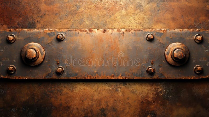 Textured Background Featuring a Rustic Metal Panel with Decorative ...