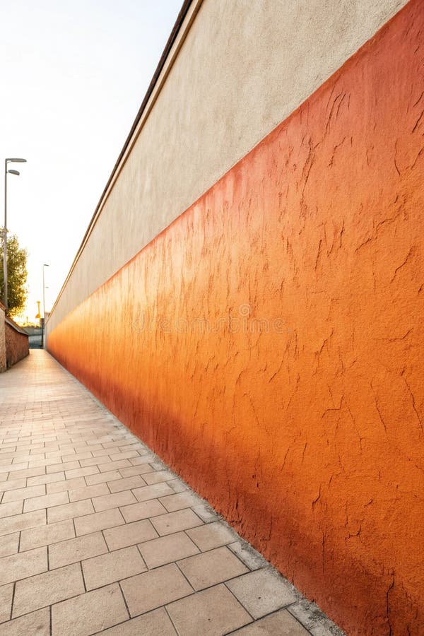 Gradient Orange Wall Cement Texture Background Stock Illustration ...