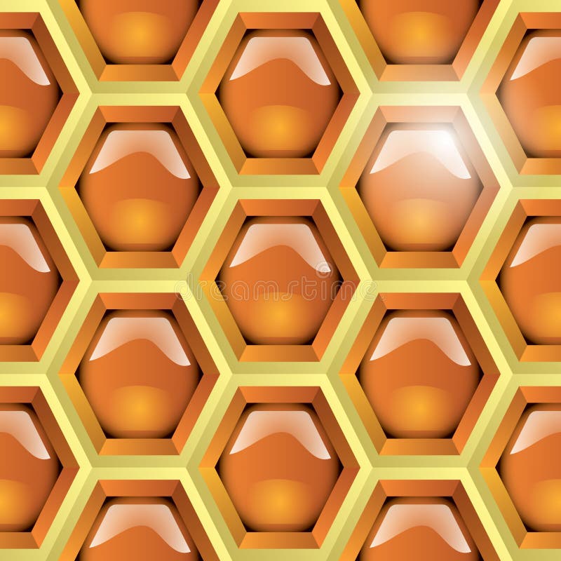 Textured Background with Honeycomb Pattern. Vector Illustration ...